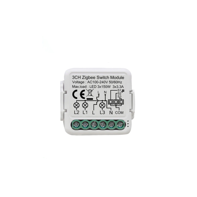 3CH Zigbee Switch Module - Sprut.AI