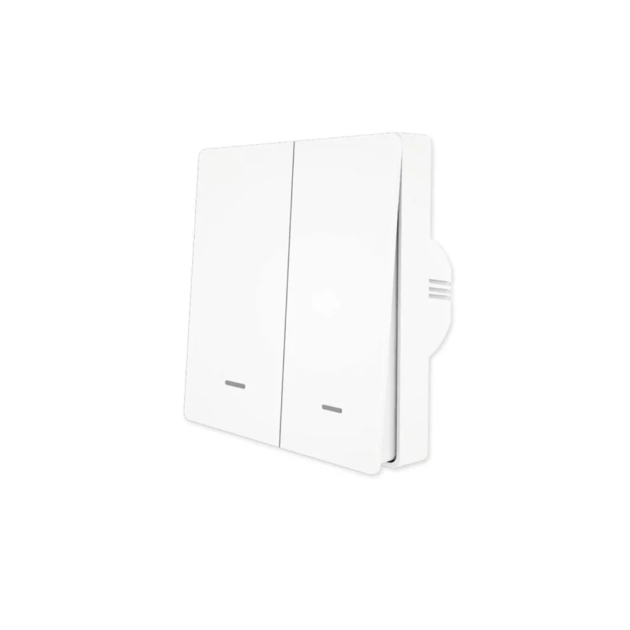 Выключатель Moes Gang Smart Switch, Zigbee, 2 кнопки, 95-250 В - Sprut.AI