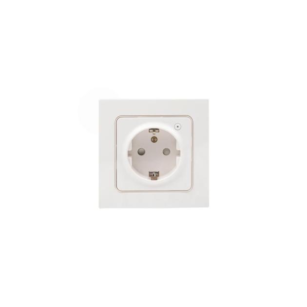 Умная розетка Стокгольм 1-местная 16А белый Zigbee EKF Сonnect - Sprut.AI